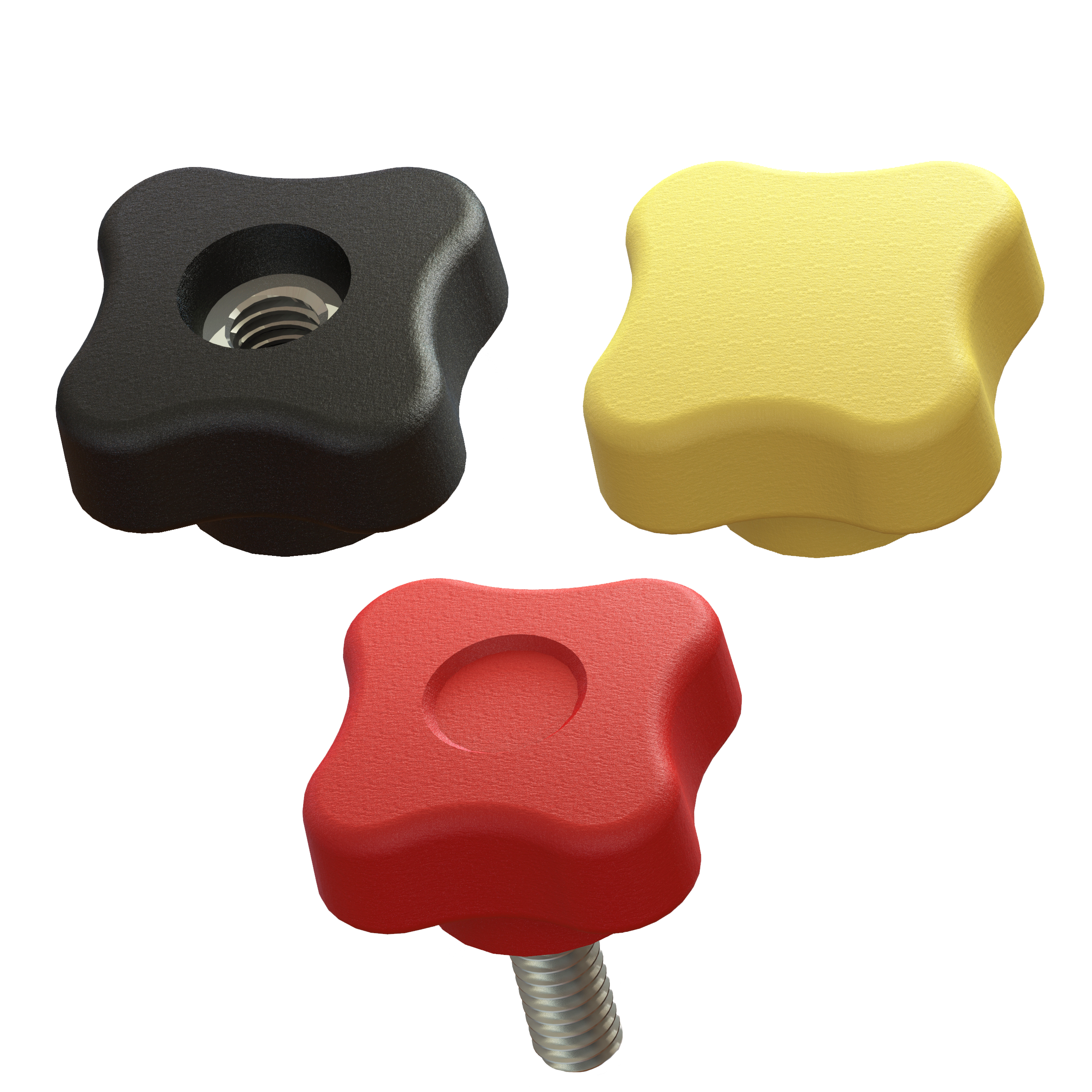 Soft Touch 4-Prong Knobs by Innovative Components