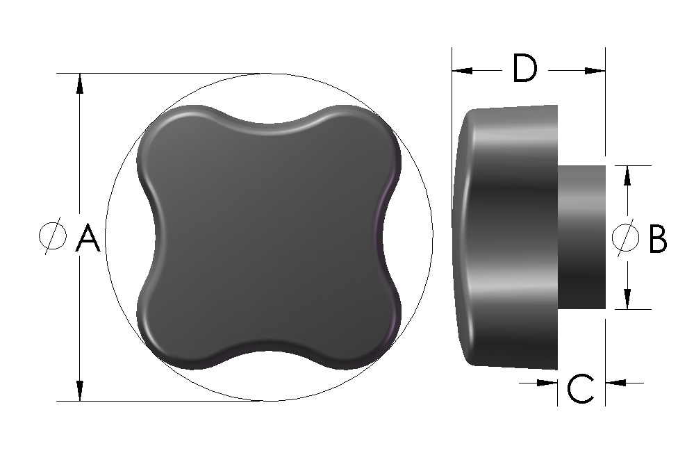 4-Lobe Knobs - Innovative Components Inc
