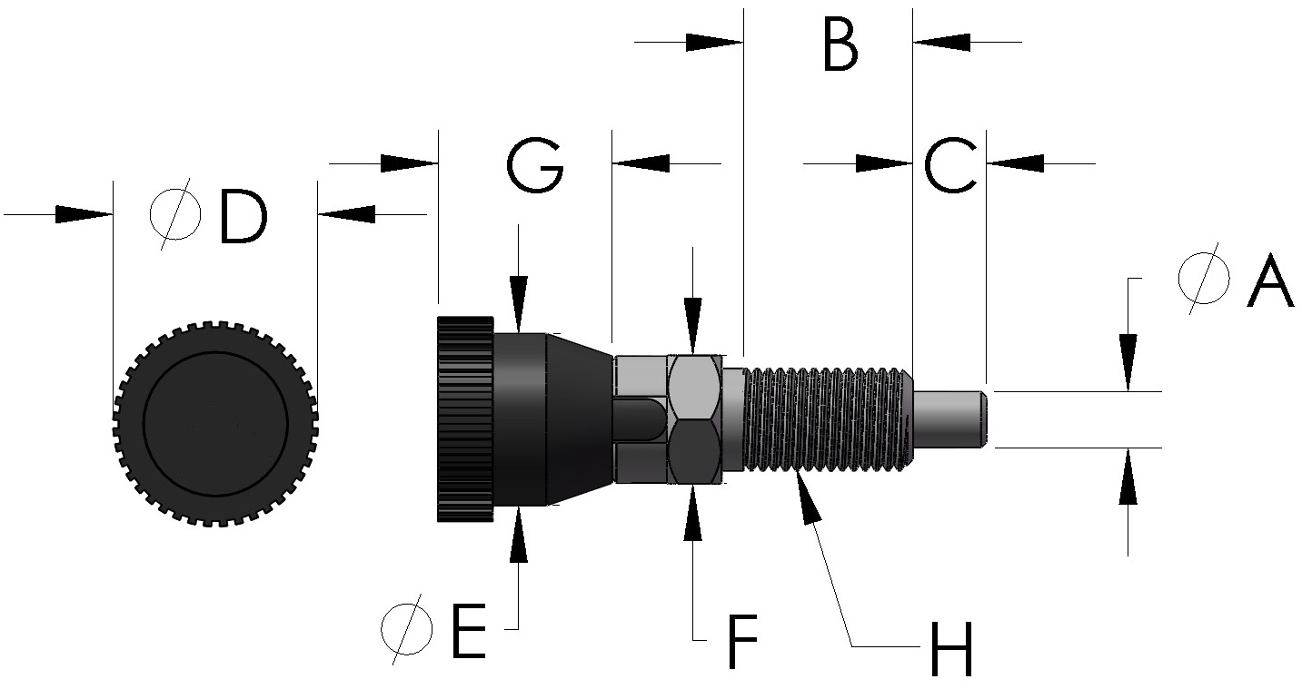 Knob Plunger Pins - Spring Plunger Pins - Spring Loaded Plunger Pins ...