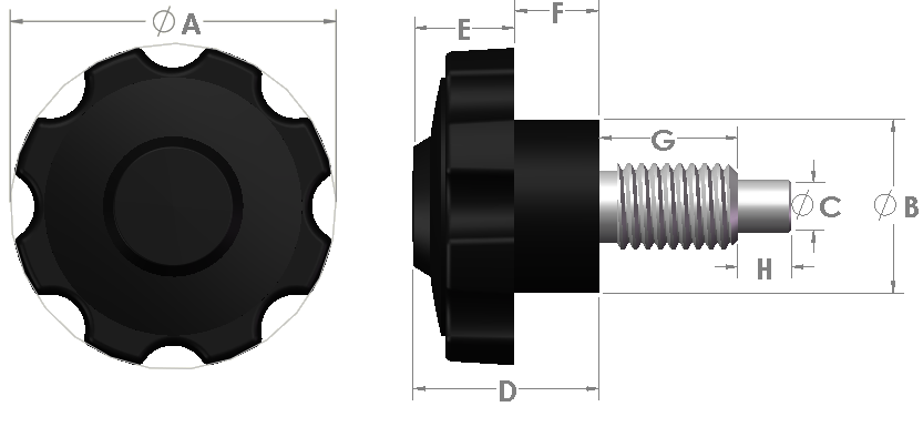 Knob Plunger Pins by Innovative Components