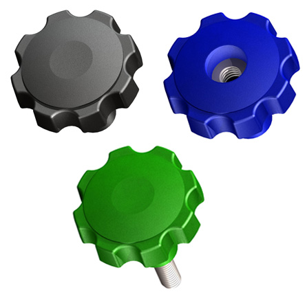 Item # F6D Lrg. Fluted Knobs, Fluted Knobs On Innovative Components