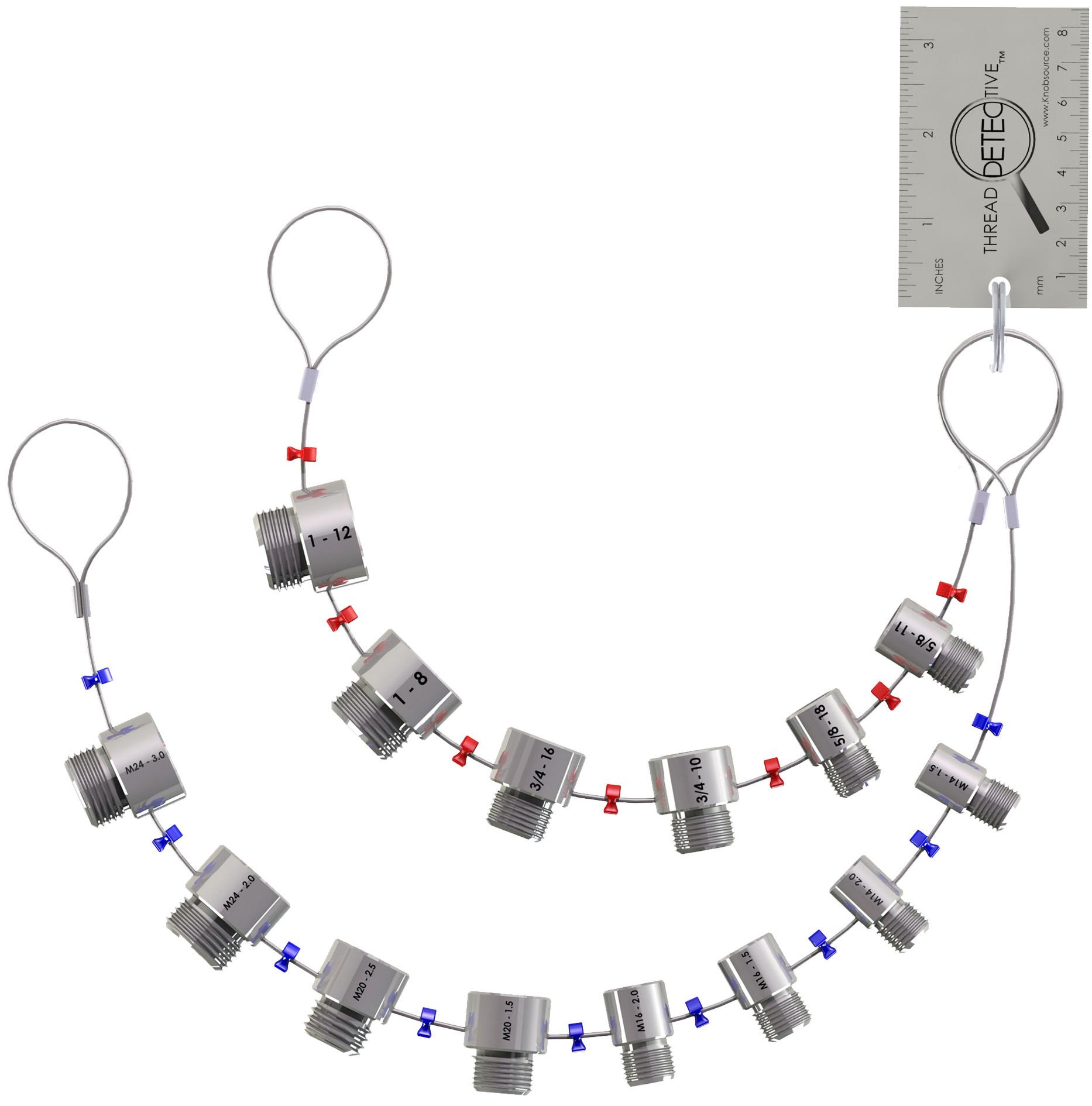 Item # Inch and Metric Combo Jumbo Thread Detective, Jumbo Metal Thread ...