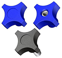 Item # 4P5 Med. 4-Wing Knobs, 4-Prong Plastic Knobs On Innovative ...