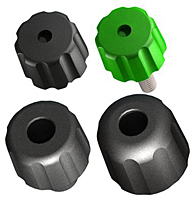 Tall Fluted Knobs by Innovative Components. Plastic Knob Mfr.